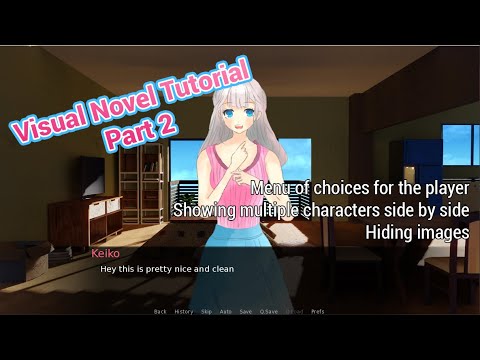 How To Make A Visual Novel Beginner Tutorial Part 2 Youtube