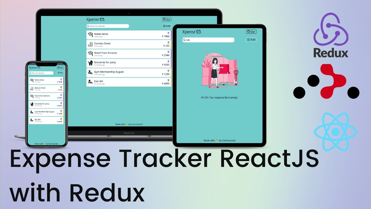 Reactjs Expense Tracker Using Redux React Redux Project Learn