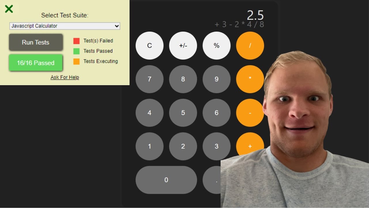 Javascript Calculator Solution Freecodecamp Youtube