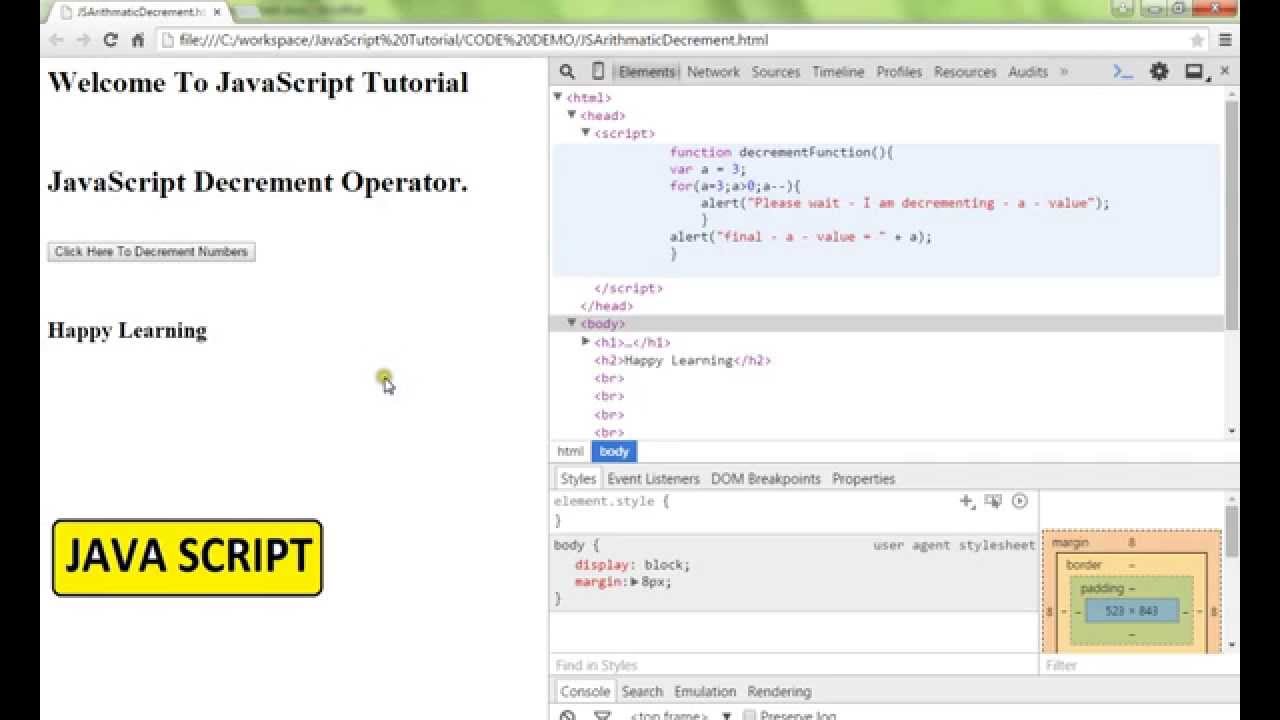 Understanding The Decrement Operator In Javascript Peerdh