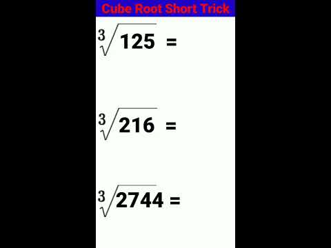 Cube Root Short Trick Youtube