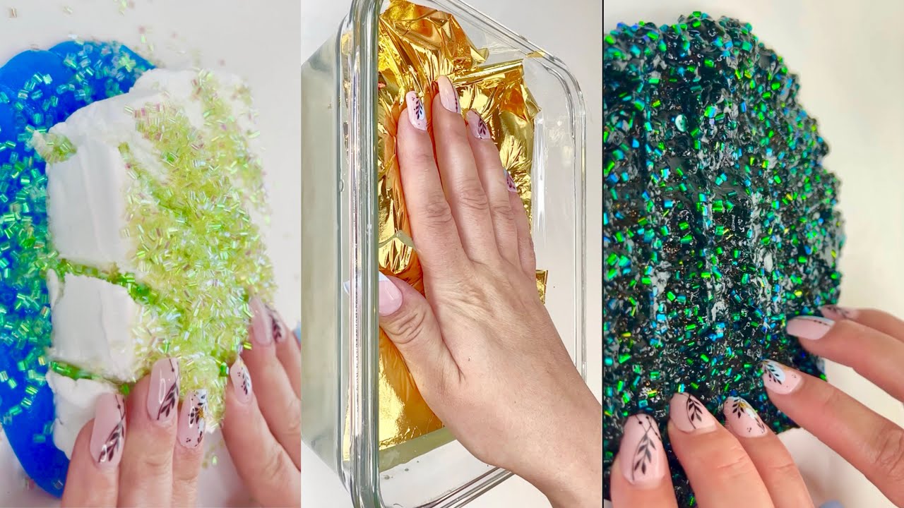 Satisfying Slime Asmr I Relaxing Compilation Youtube