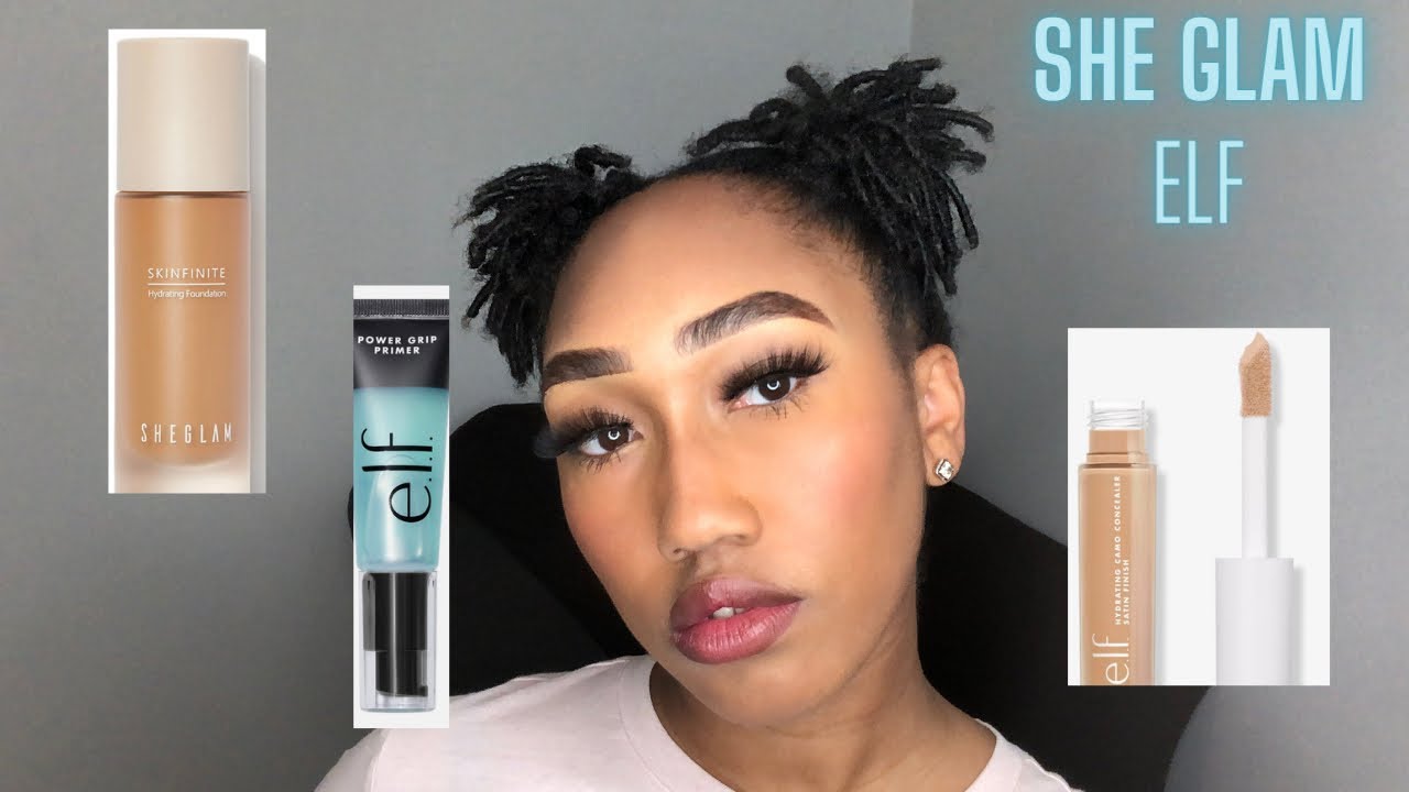 Full Face Trying Makeup Sheglam Elf Youtube