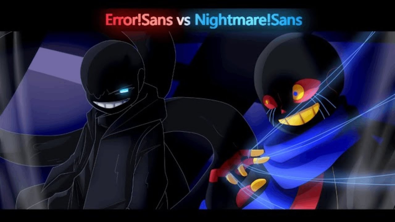 Error Sans Vs Nightmare Sans Animation By Necbutanimator Fandub