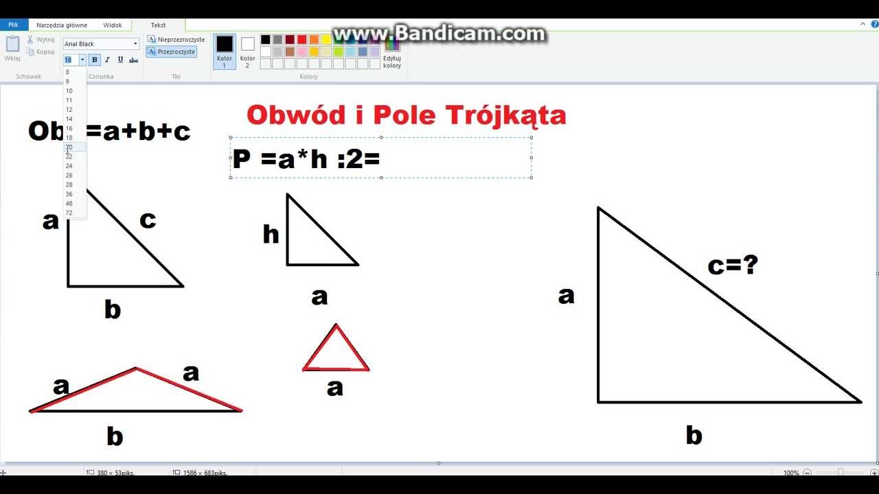 Mathematica Dark Krzycha Pole I Obwód Trójkąta Część 1 2 Youtube