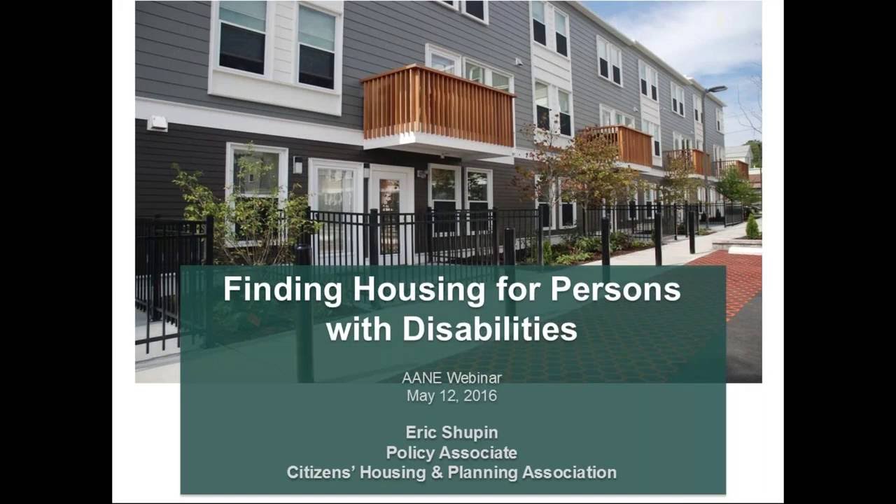 Finding Housing For Persons With Disabilities Youtube
