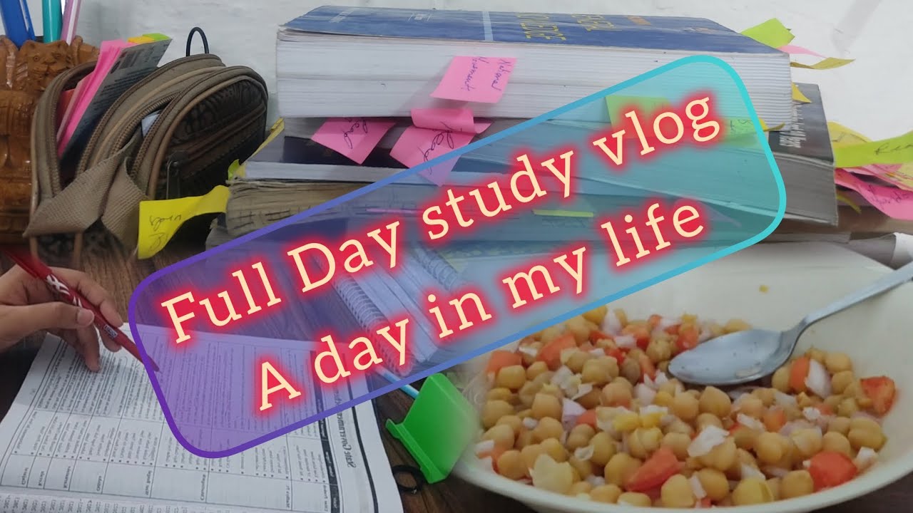 Full Day Study Vlog Youtube