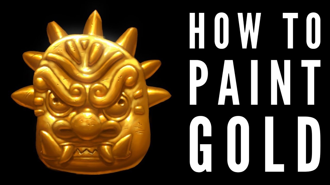 How To Paint Gold Youtube