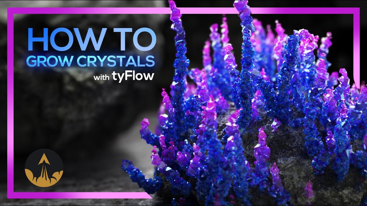 Growing Crystals With Tyflow Tutorial In 3ds Max 2023 Vray By