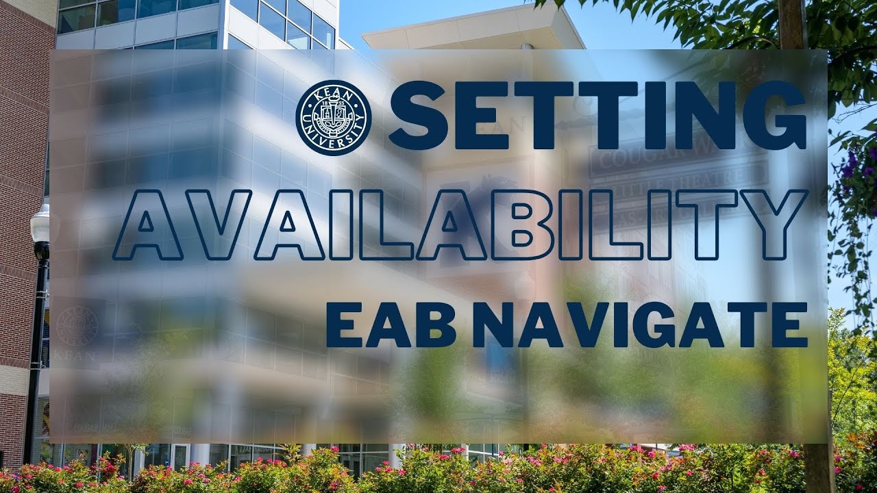 Navigate360 Setting Availability Youtube