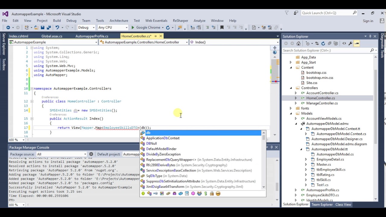 Using Automapper In Mvc Youtube