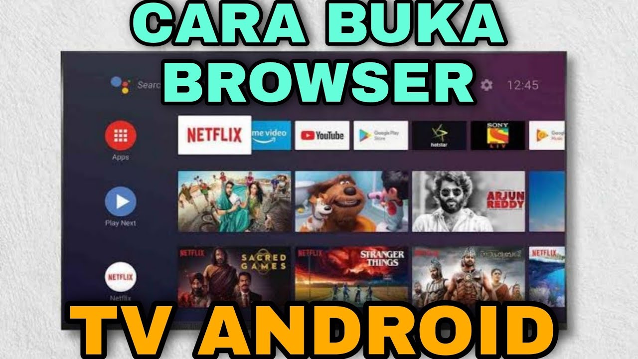 Cara Buka Browser Di Tv Android Youtube