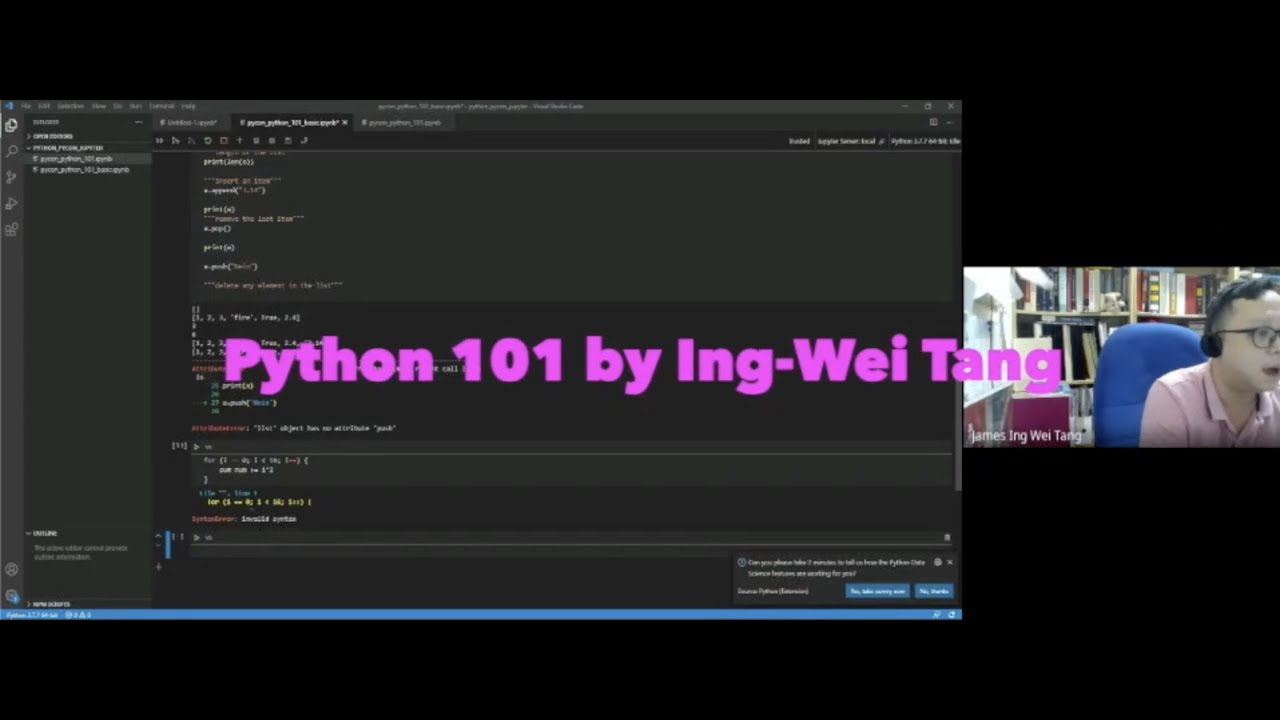 Python 101 Youtube