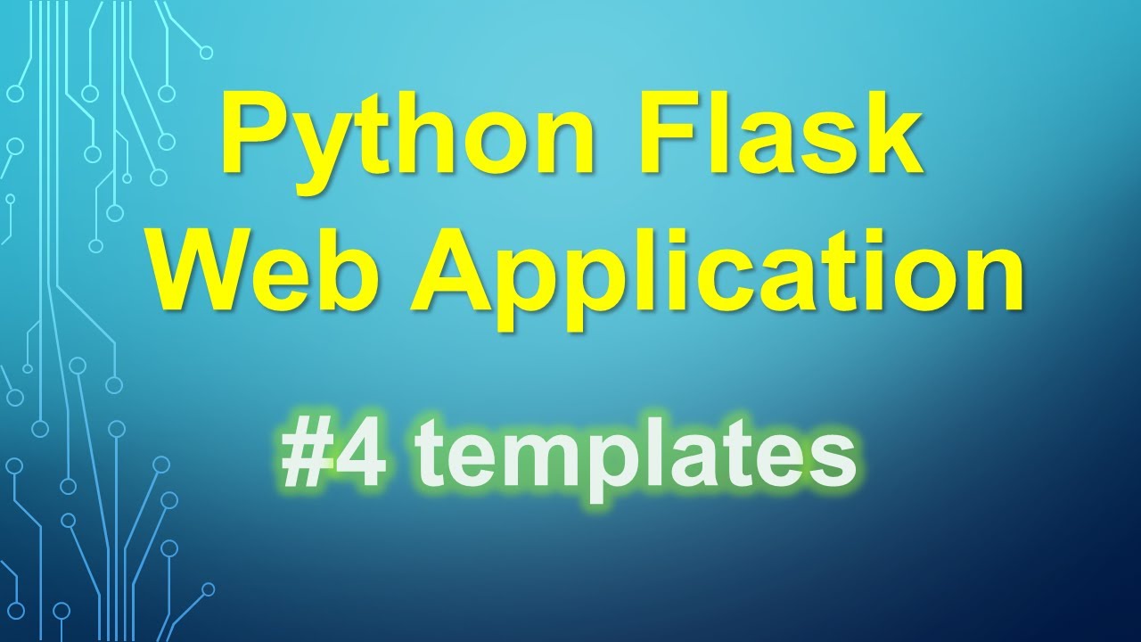 Python Flask Tutorial 4 Templates Youtube