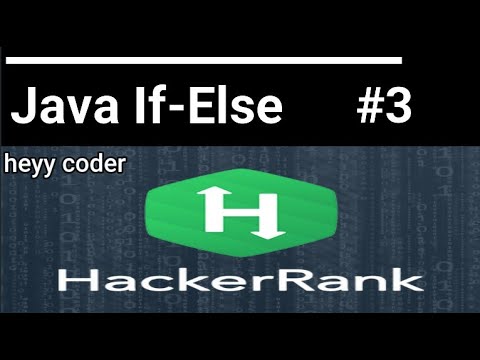 3 Java If Else Java Hackerrank Youtube