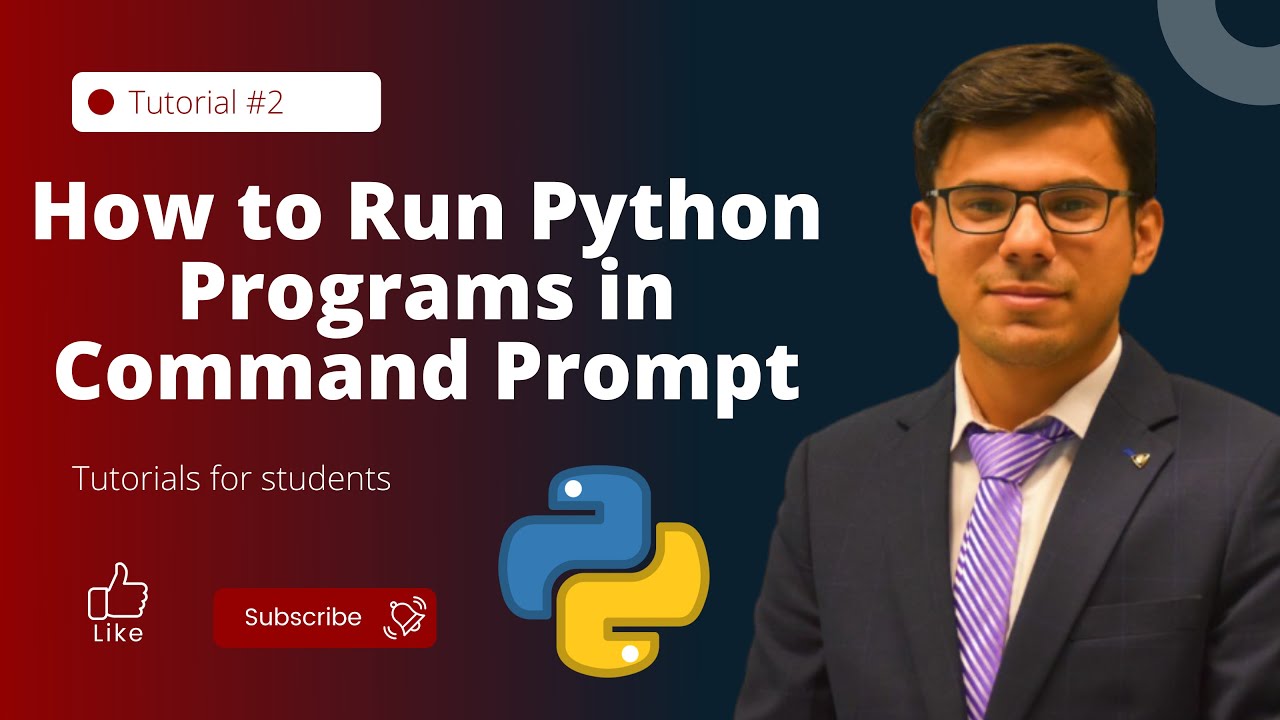 How To Run Python Programs In Command Prompt Python Tutorials For