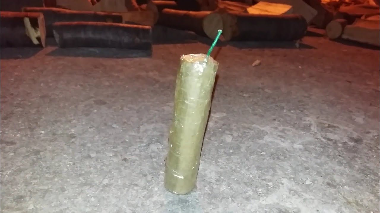 Homemade Firecracker 10 Grams Gunpowder Youtube