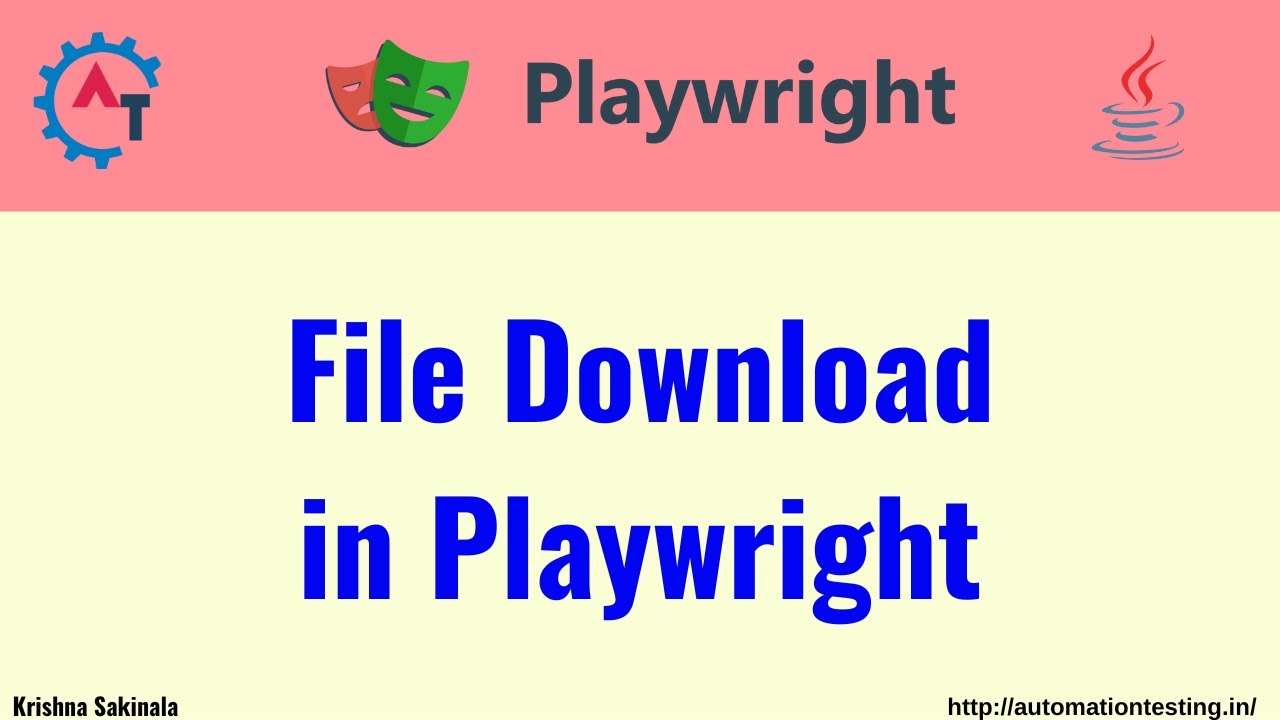 37 File Download In Playwright Java Youtube