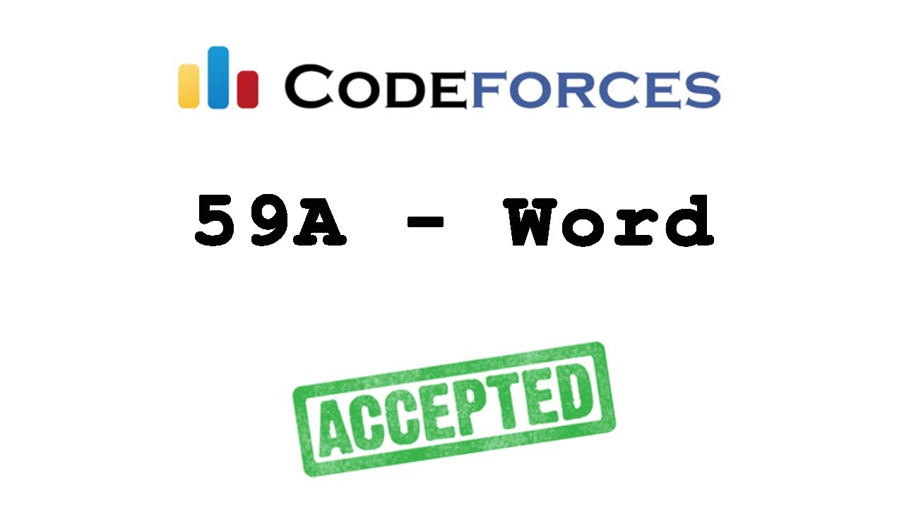 Codeforces 59a Word Solution Bangla Cpp Language Youtube