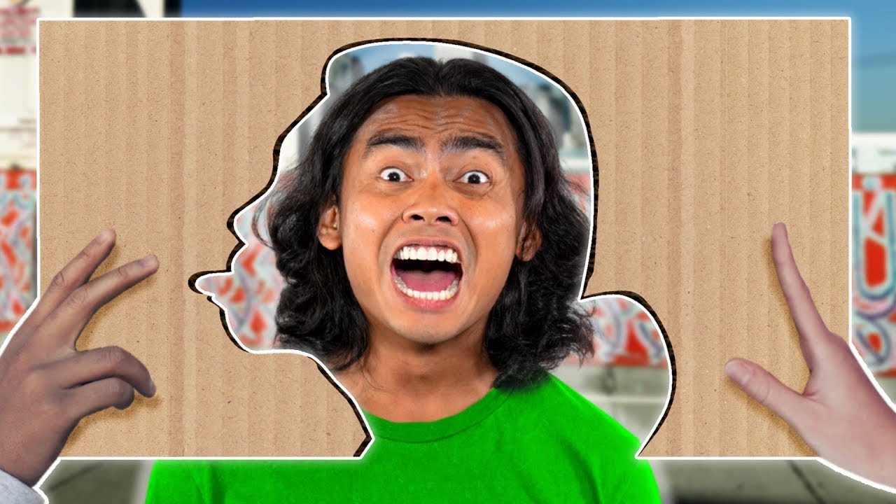 Cardboard Cutout Challenge Youtube