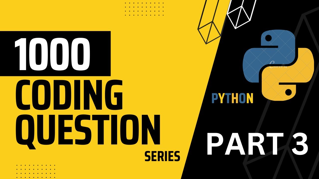 Part 3 Python Coding Quiz Question 1000 Coding Question Youtube
