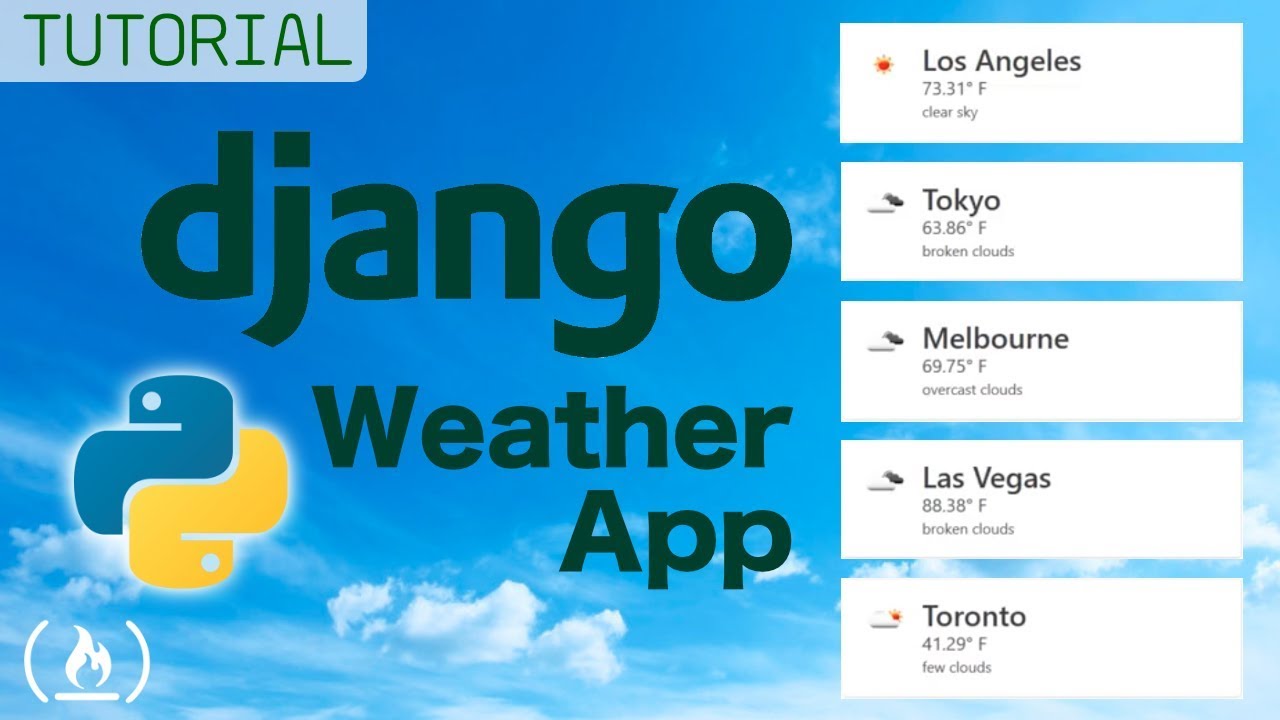 Weather App Django Tutorial Using Python Requests Youtube