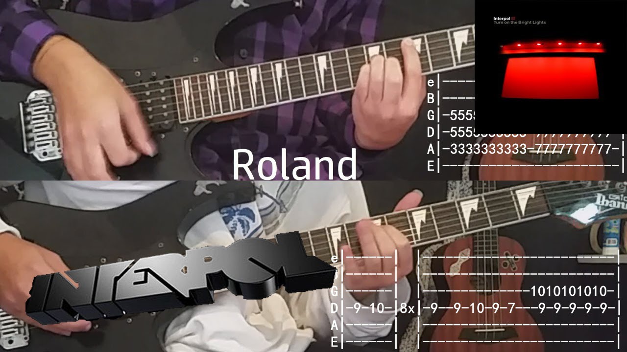 Roland Interpol Tutorial Tab Cover Youtube