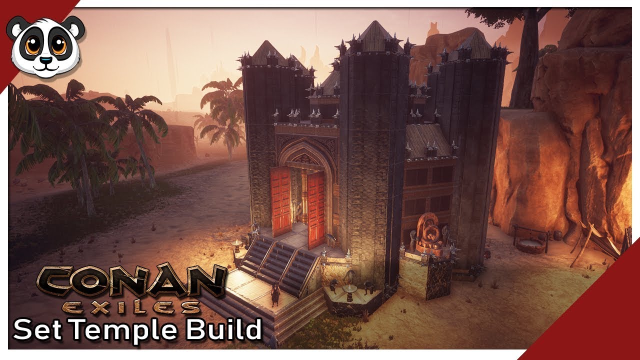 Set Temple Build Conan Exiles Creative Building Youtube