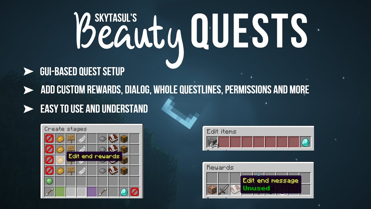 Minecraft Plugin Vorstellung тнрbeautyquests тнр Youtube