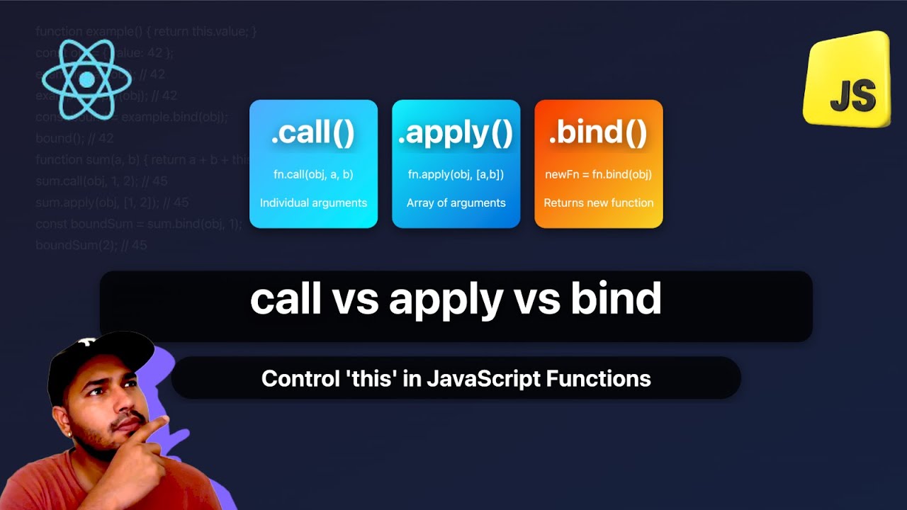 Master Call Apply Bind In Javascript With These 3 Simple Tricks Youtube