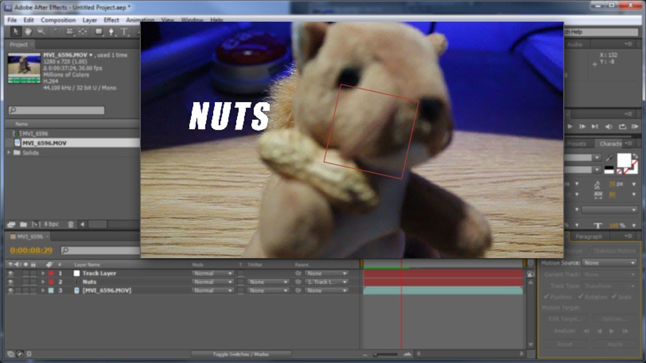 After Effects Track Motion Youtube