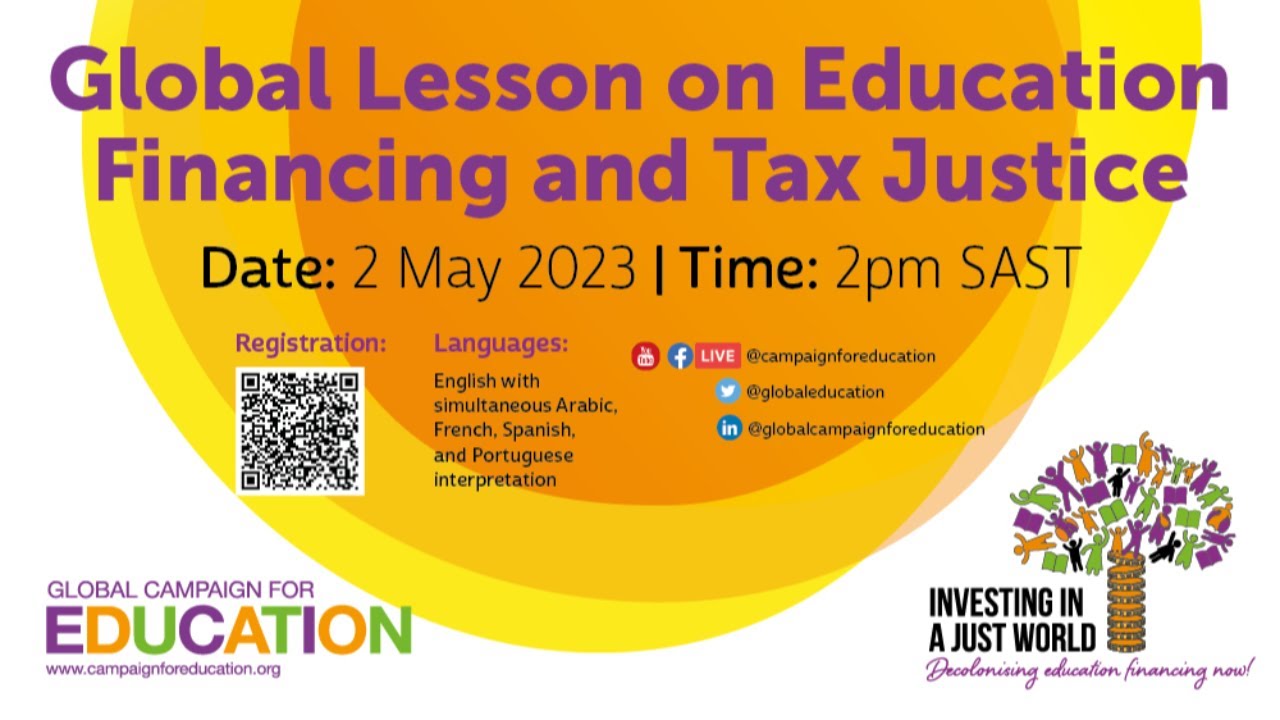 Global Lesson On Education Financing And Tax Justice Youtube