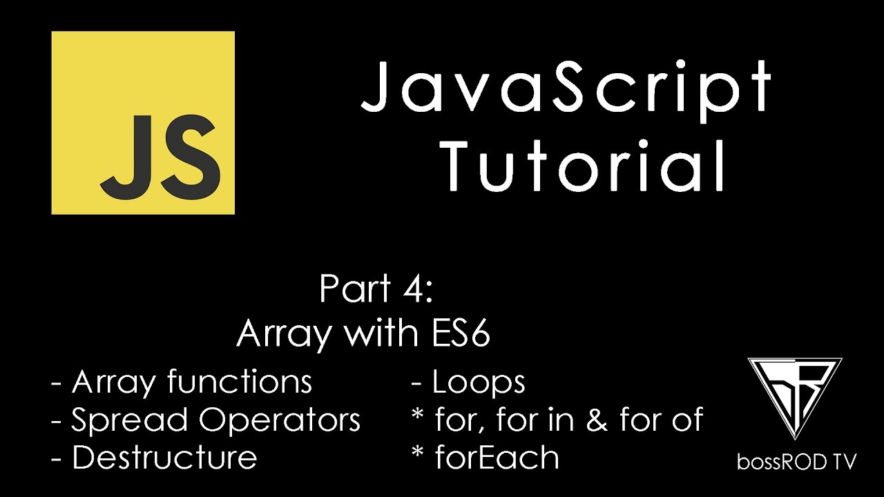 Tagalog Javascript Tutorial Part 4 Array With Es6 Youtube