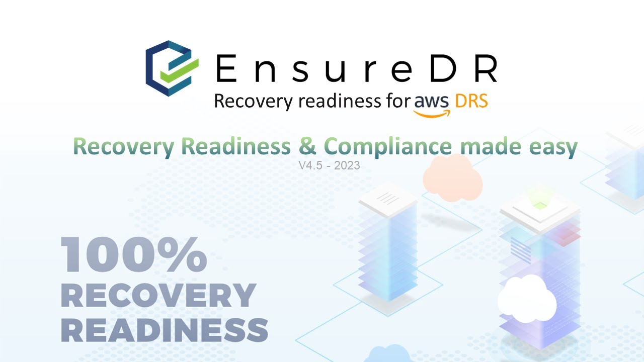 Ensuredr Recovery Reediness For Aws 2023 Youtube