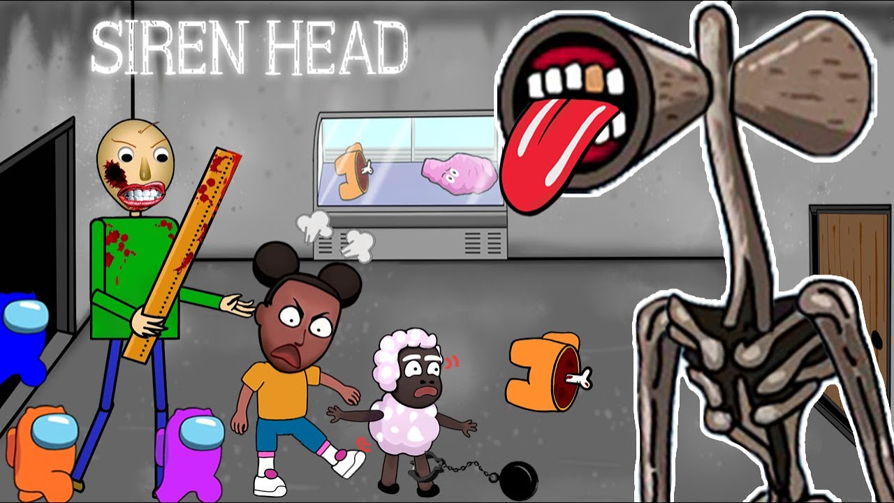 Siren Head Vs Amanda The Adventurer Among Us Animation 아만다 Vs 사이렌헤드