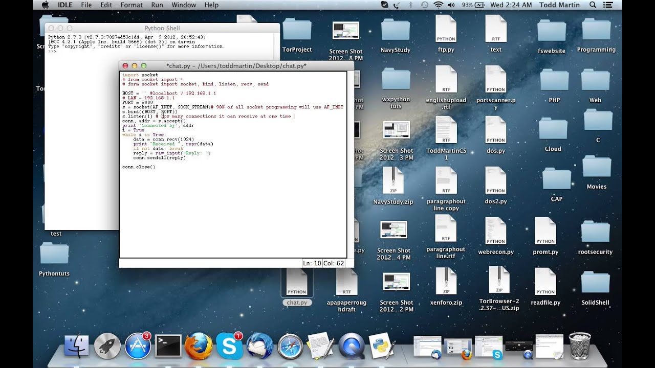 Python Chat Server 1 Client Server Node Youtube