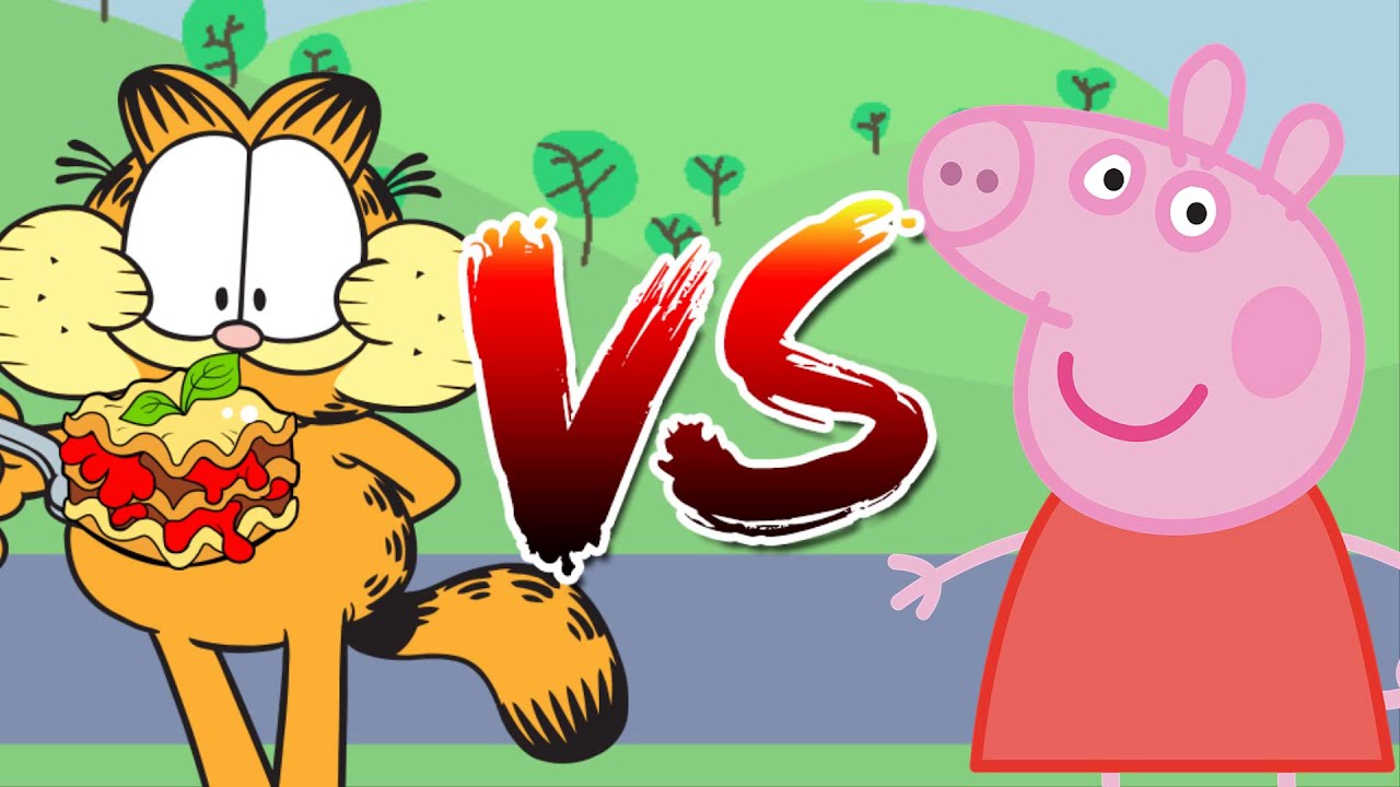 M U G E N Battles Garfield Vs Peppa Pig Youtube