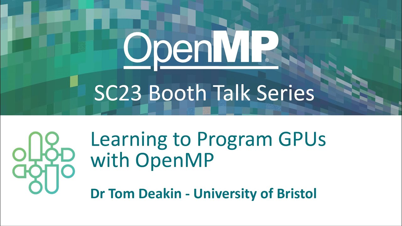 Learning To Program Gpus With Openmp Youtube