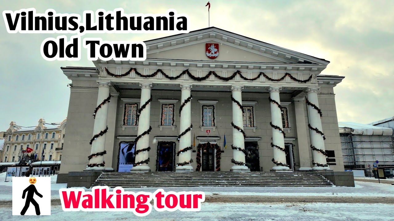 Vilnius Lithuania Old Town Walking Tour 4k 60fps Youtube