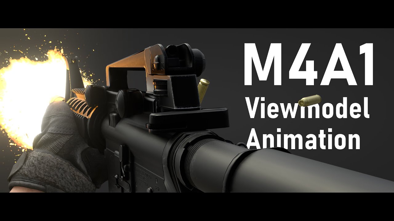 M4a1 View Model Animation Blender Youtube