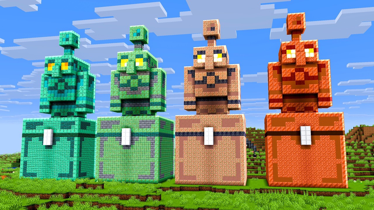 I Built Every Hecking Copper Golem Youtube
