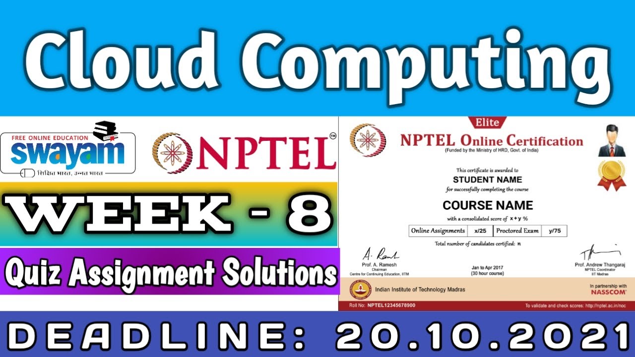 Cloud Computing Nptel Week 8 Assignment 8 Solution July 2021