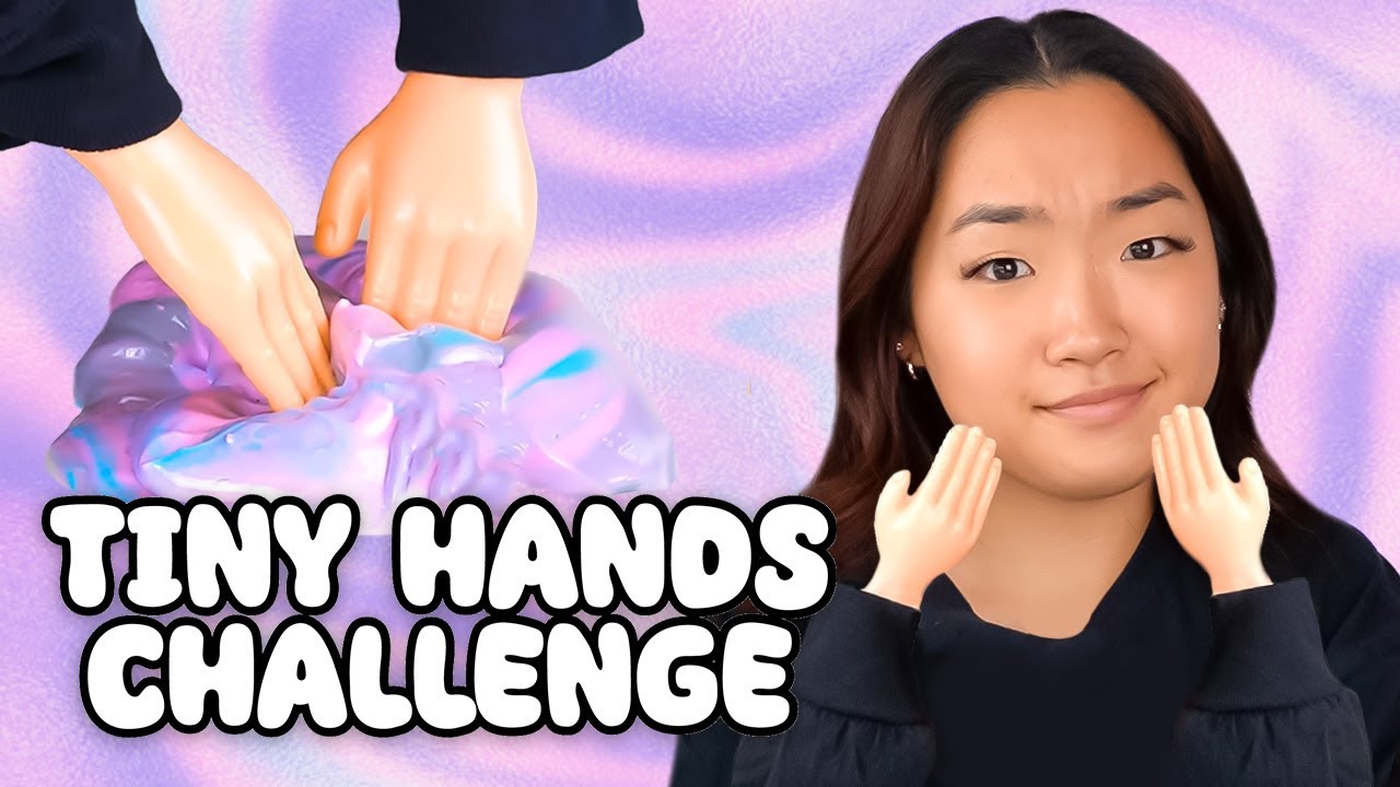 Making Slime With Tiny Hands Dizzy Goggles Slime Challenge Youtube