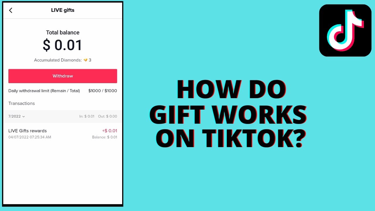 How Do Gifts Work On Tiktok Explained Youtube