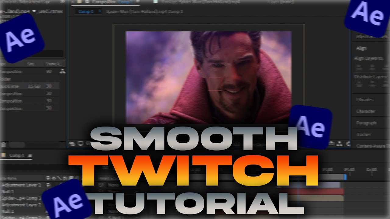 Smooth Twitch Shake In After Effects After Effects Tutorial Harsh
