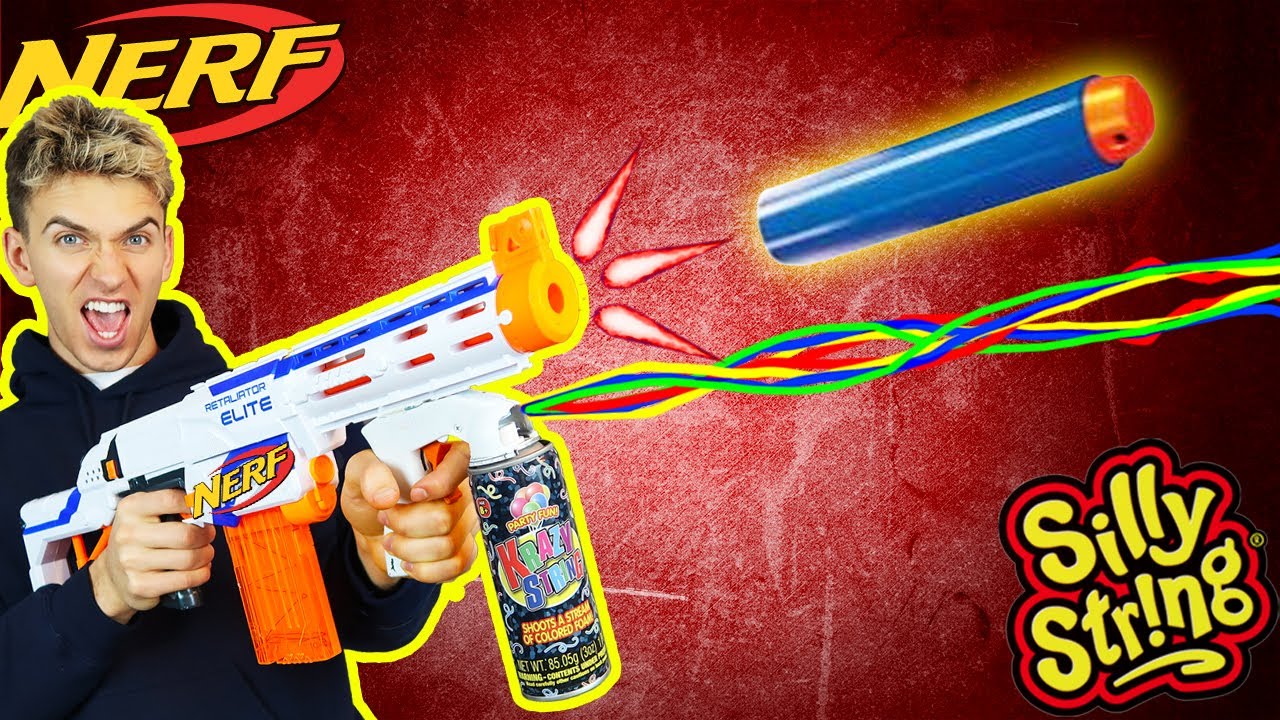 Nerf Silly String Mod Youtube