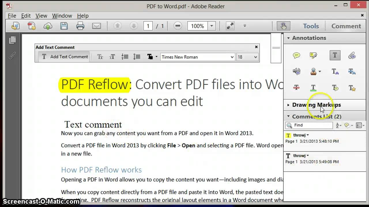 Using Adobe Acrobat Reader Dc For Annotating Pdfs