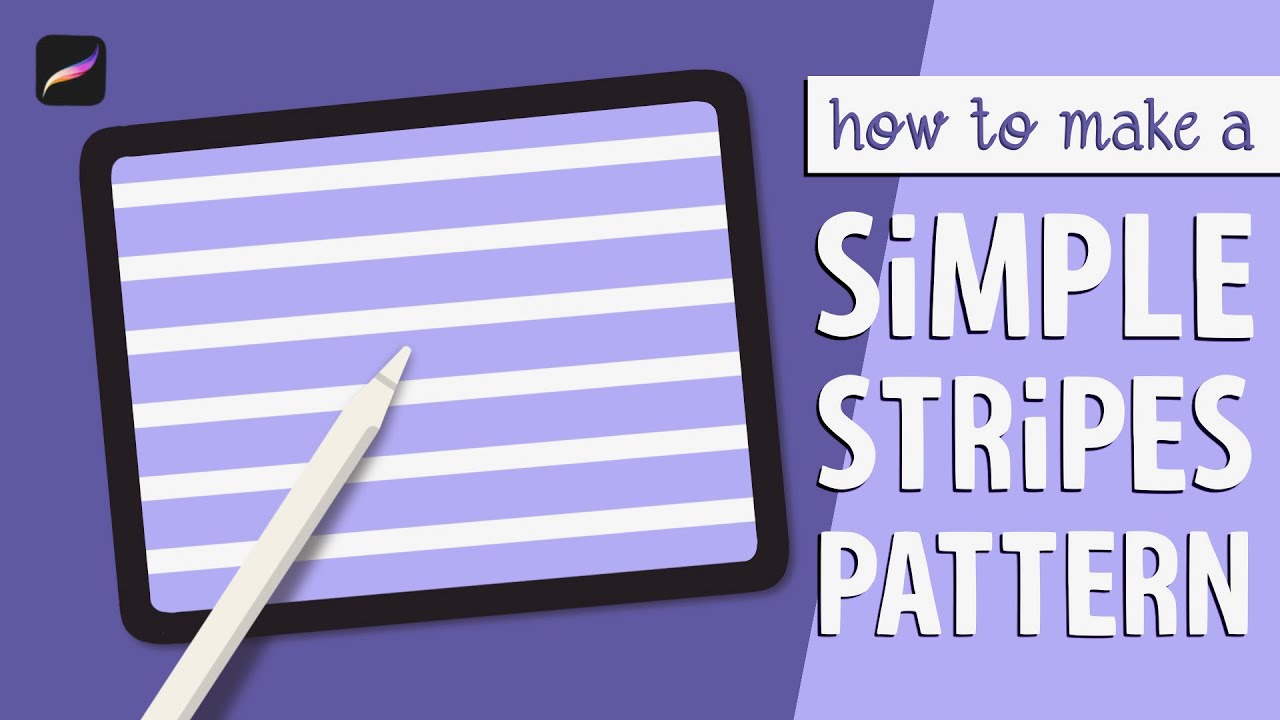 Howto Make A Simple Stripes Pattern In Procreate Fully Narrated
