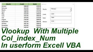 Vlookup Multiple Col Index Num Invba Userform Excel Razakmcr Mp3 Music ...
