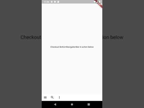 Flutter Bottomappbar Youtube